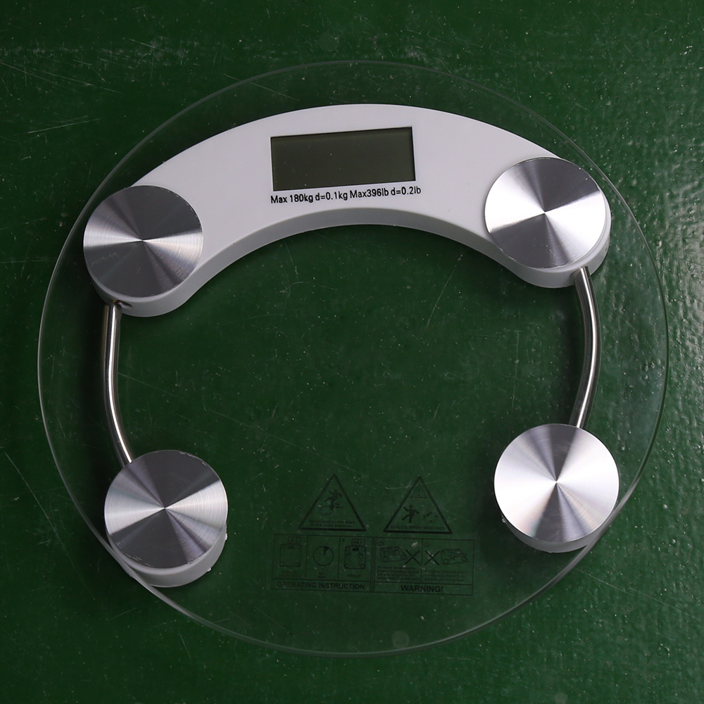 DIANWAA Pèse Personnes - Rond - batterie - Écran LCD - Charge max ...